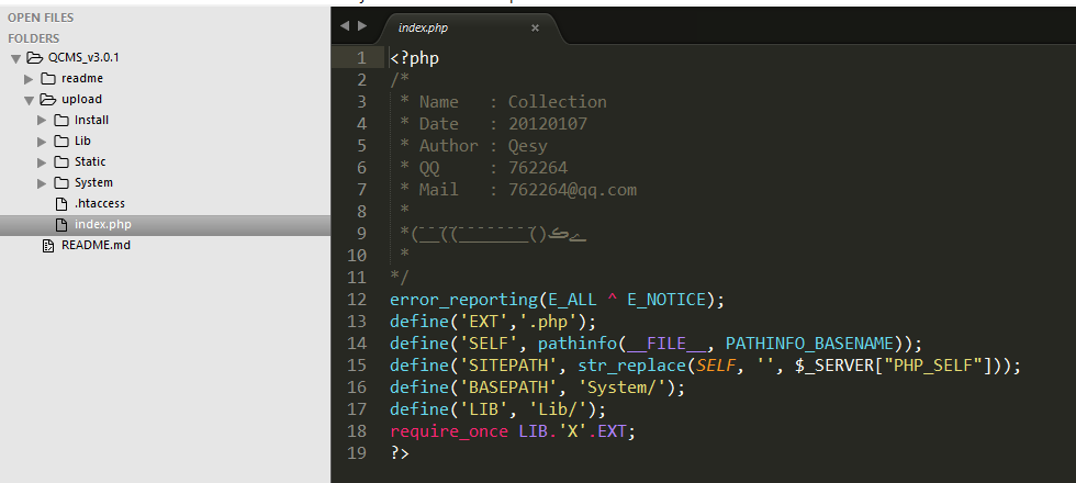 代码审计之QCMS 3.0